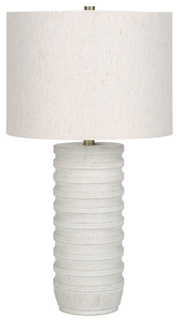 Lighting, 28"H, Table Lamp, Cream Resin, Ivory/Cream Shade ...