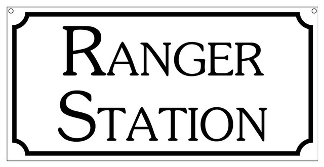 Ranger Station, Aluminum Recreation National Parks Camping Forest Sign ...