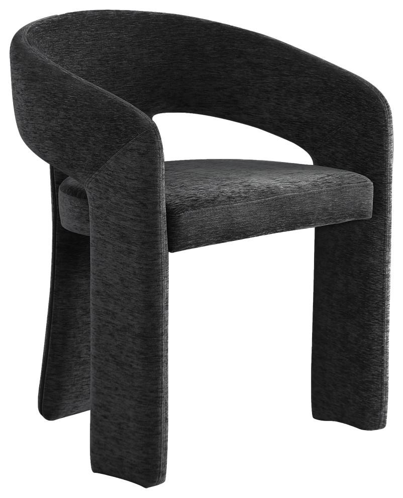 Rendition Plush Fabric Upholstered Dining Chair - Transitional - Dining ...