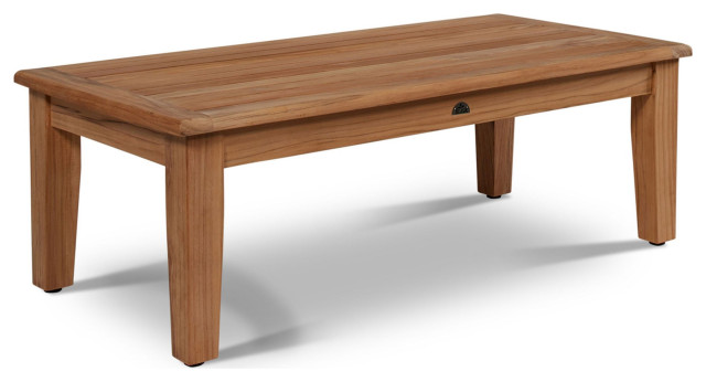 Grande Rectangular Teak Outdoor Coffee Table - Transitional - Outdoor Coffee Tables - by ...