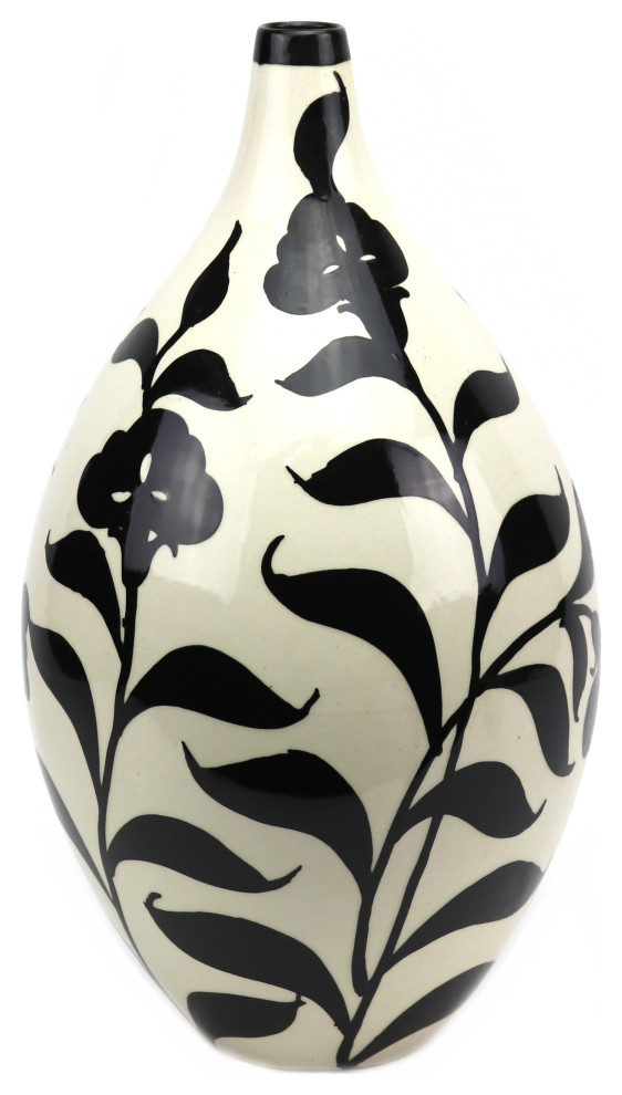 Lily Cermic Vase - Contemporary - Vases - by Murano Art Collection | Houzz