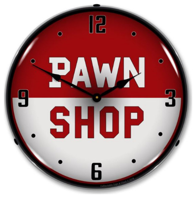 1811871 Pawn Shop Clock - Contemporary - Wall Clocks - by VirVentures ...