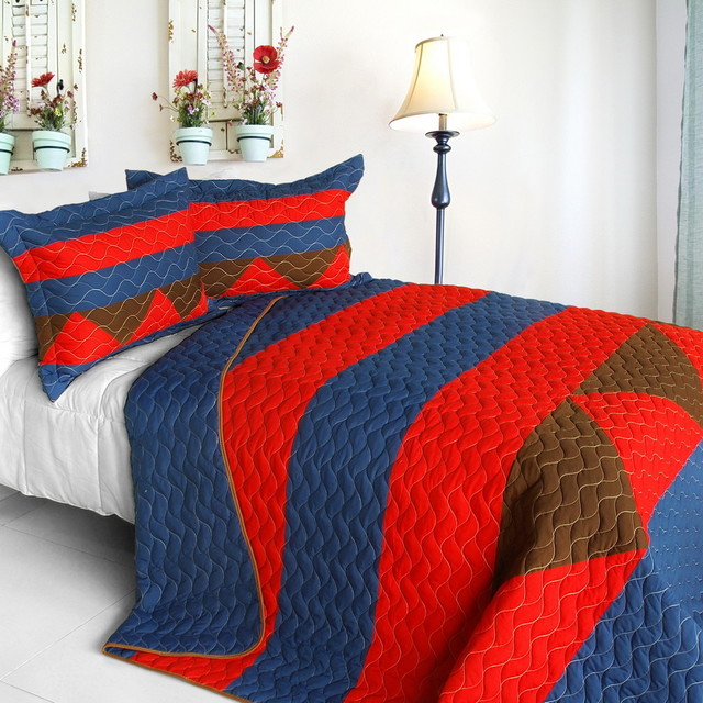 Love Westlife 3PC Vermicelli-Quilted Patchwork Quilt Set (Full/Queen ...