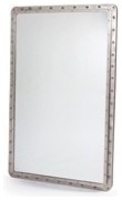 Riveted Mirror, 36.25" L x2.75" W x58" H Inside mirror 31.25" Lx55" H ...