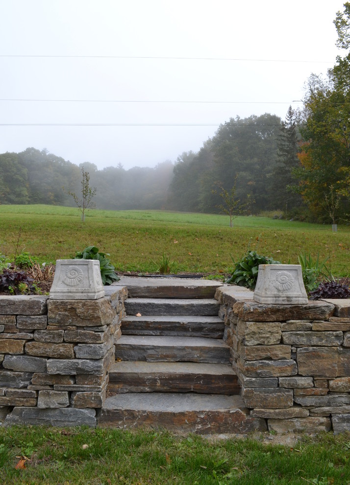 Cornish Retaining Wall - Traditional - Burlington - by Old Goat Masonry ...
