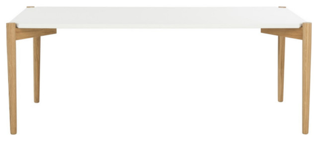 Erica Rectangle Coffee Table, White - Scandinavian - Coffee Tables - by ...