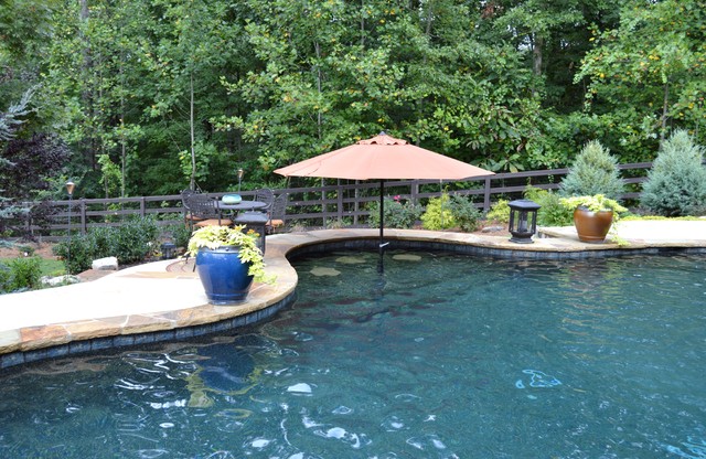 Custom Concrete Swimming Pool in Cumming, Georgia - Atlanta - par ...