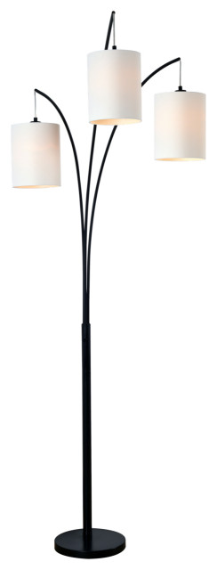 Kenroy 32849BL 3-Light Floor Lamp, Leah - Transitional - Floor Lamps ...