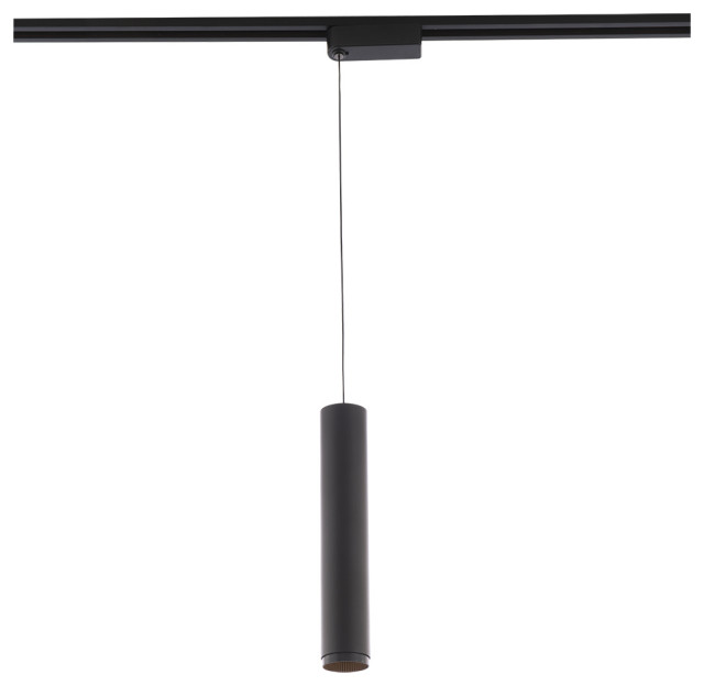 Silo Pendants LED Track Pendant, Black/Black - Modern - Track Heads And ...