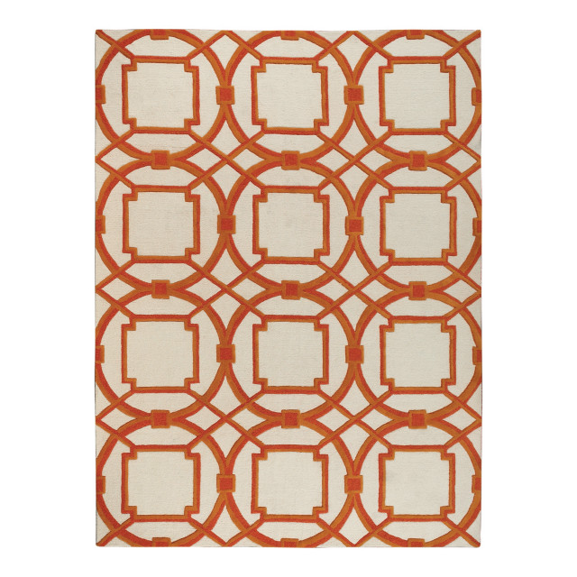 Arabesque Rug, Coral, 11' x 14' - Contemporary - Area Rugs - by GLOBAL ...