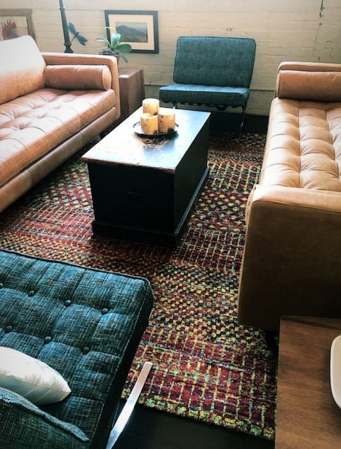 Sari Silk Contemporary Modern Rug completes mid centery modern deisgn ...