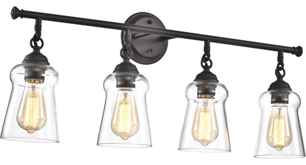 CHLOE Cheryl Contemporary 3 Light Rubbed Bronze Bath Vanity Fixture 23 ...