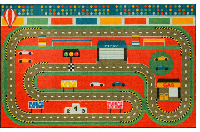 Mohawk Home Race Track Play Multi 3' 4" x 5' Area Rug, 3' 4" x 5 ...