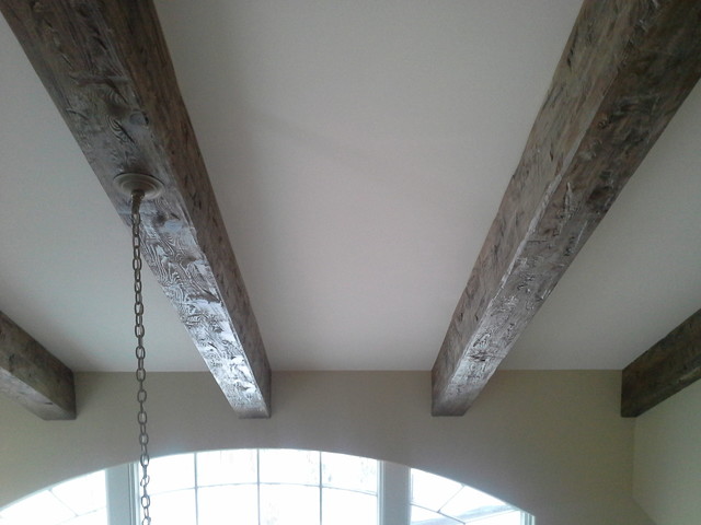 Weathered Wood Ceiling Beams - Traditional - Minneapolis - by Distress ...