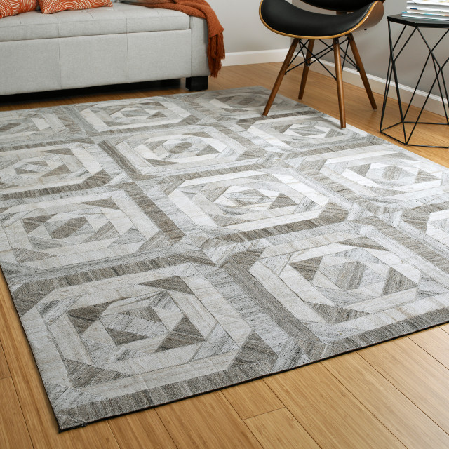 Kaleen Chaps Collection Light Taupe Area Rug 5'x7'9" - Contemporary ...
