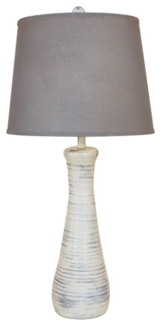 Farmhouse Ribbed Hourglass Table Lamp - Farmhouse - Table Lamps - by ...