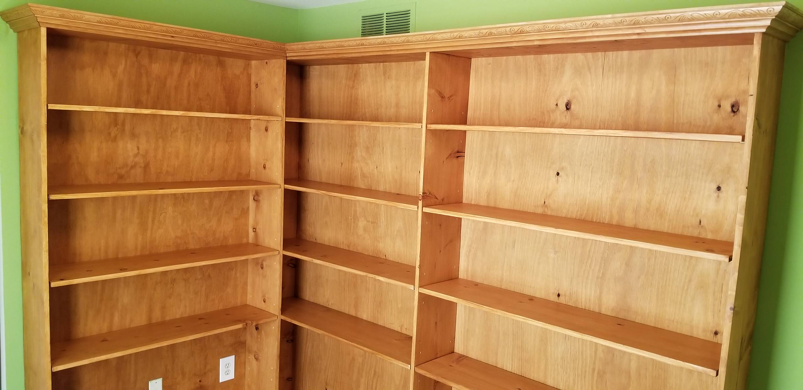 Custom Wood Dvd Shelves