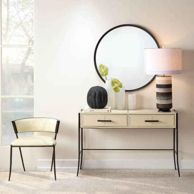 Nevado Leather Console Table - Transitional - Console Tables - by Jamie ...