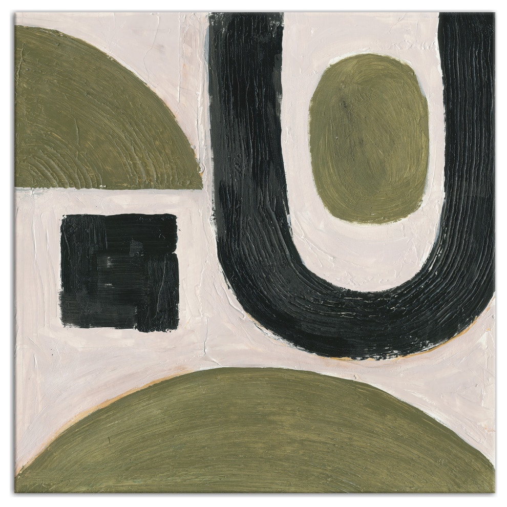 Abstract Trendy Shapes 36 x 36 Canvas Wall Art, 36 x 36 - Contemporary ...