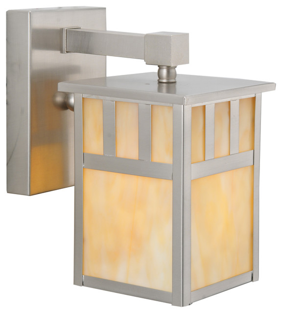 Hyde Park Double Bar Mission Solid Mount Wall Sconce - Craftsman - Wall ...