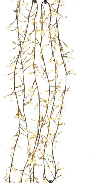 Kurt Adler 300-Warm White Superbright Twinkle LED Cluster Light Set, 9. ...