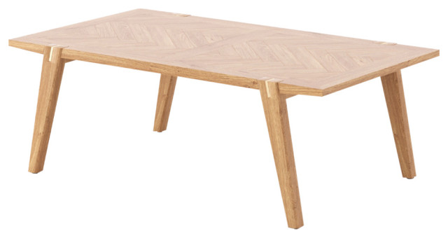 Colton Coffee Table, Light Brown - Midcentury - Coffee Tables - by LH ...