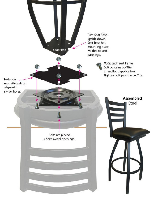 Holland L018 Mississippi State 25" Swivel Counter Stool - Black ...