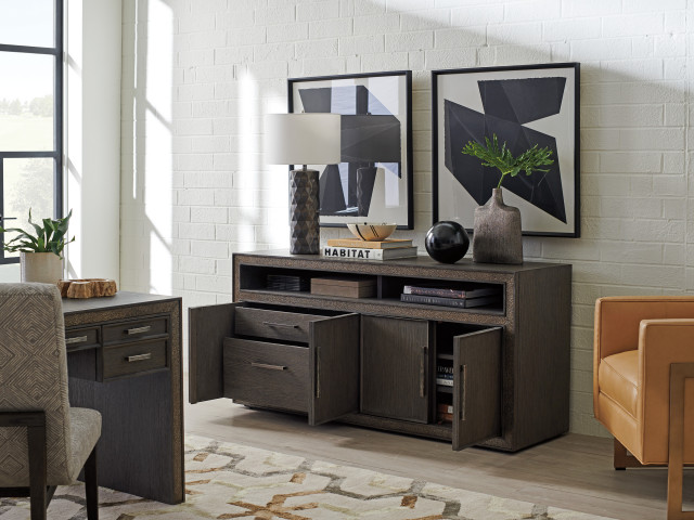 Hampton Media/Home Office Console - Transitional - Entertainment ...