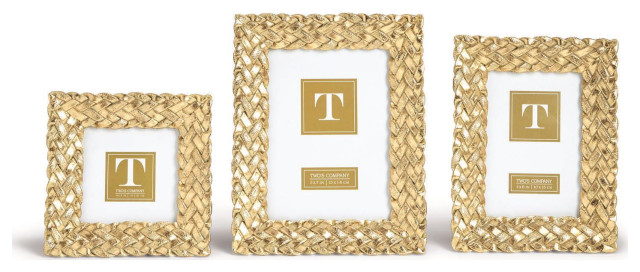 Two's Company 81448 S/3 Braid Photo Frame Includes 3 Sizes ...
