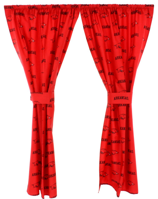 Arkansas Razorbacks Printed Curtain Panels 42"x63", 42" X 84 ...