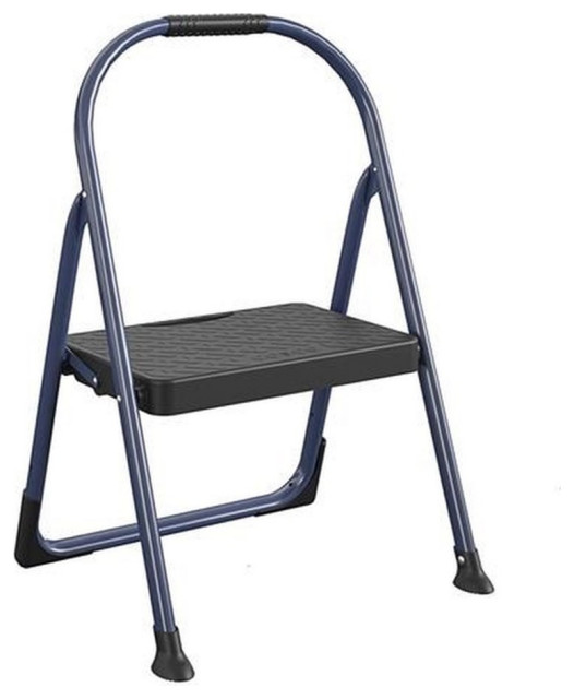 COSCO 1-Step Folding BIG Step Step Stool ANSI Type II in Navy - Ladders ...