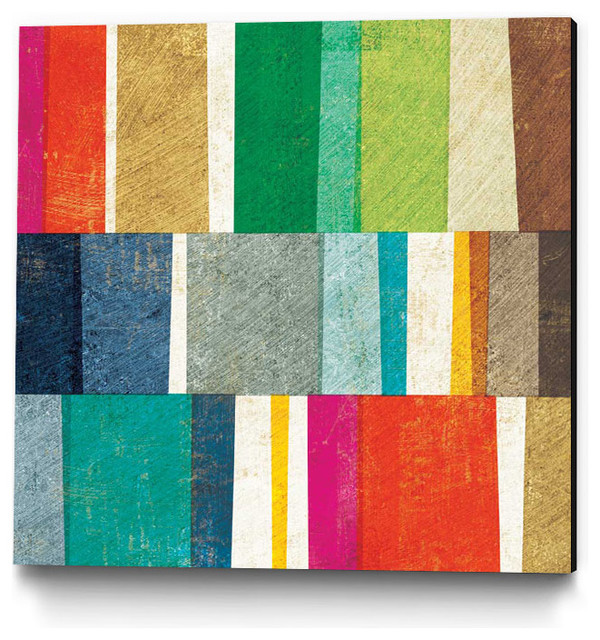 "Colorful Abstract" Museum Mounted Canvas Print, 20"x20" - Contemporary ...