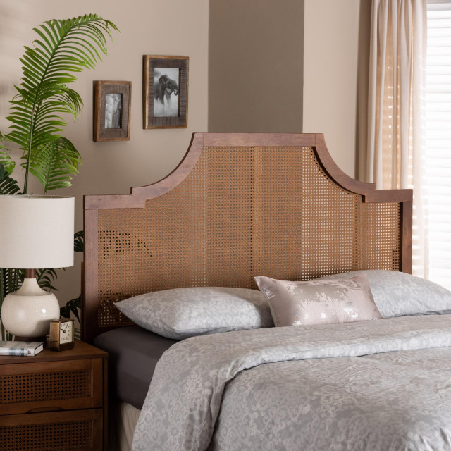 Willie Wood & Rattan Headboard, Queen - Tropical - Headboards - by ...