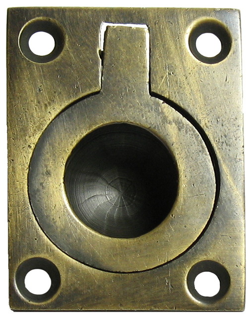 Rectangular Recessed Bin Pull - Traditional - Cabinet And Drawer Handle ...