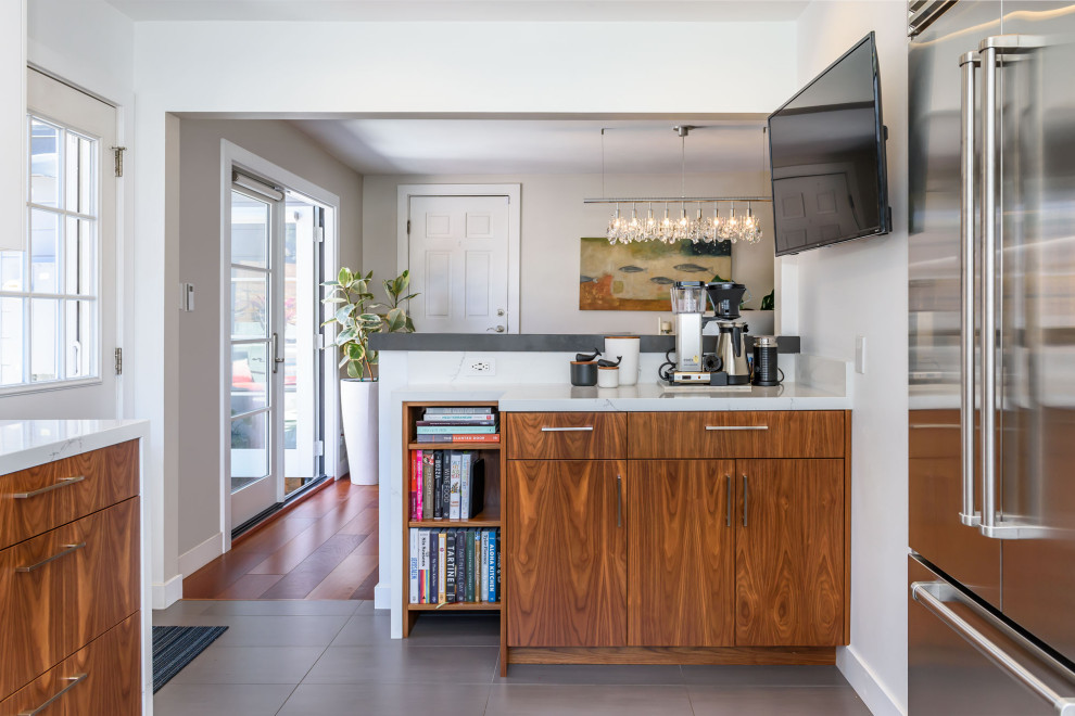 Contemporary Two-Toned Kitchen - Contemporary - Kitchen - Other - by ...