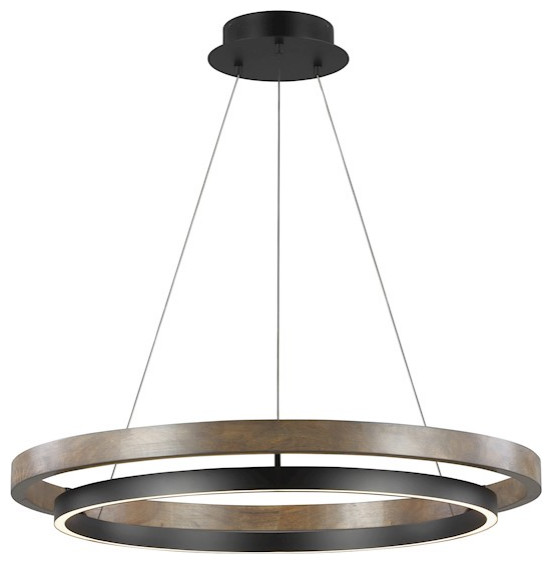 Tech Lighting Grace 36" Chandelier, Matte Black/- 700GRC36BW-LED930 ...
