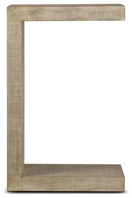 Natural Ashwood End Table | Andrew Martin Raffles - Rustic - Side ...