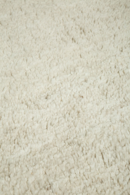 Cream Wool Area Rug | Ethnicraft Dunes, 6'5" X 10' - Contemporary ...