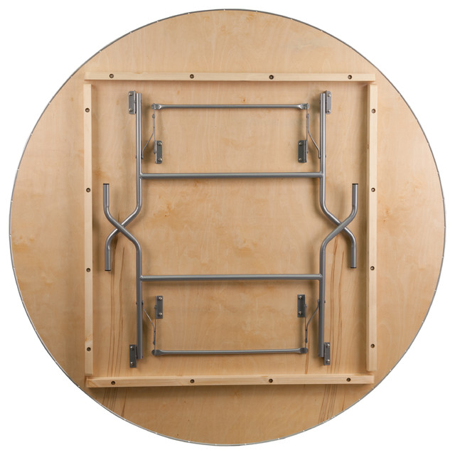 "Bennett" 72 Round Folding Banquet Table - Contemporary - Folding ...