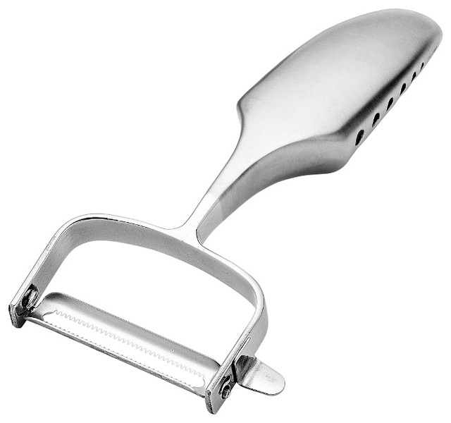 Global Classic Stainless Steel 2 Inch Vegetable Serrated Edge Y Peeler ...