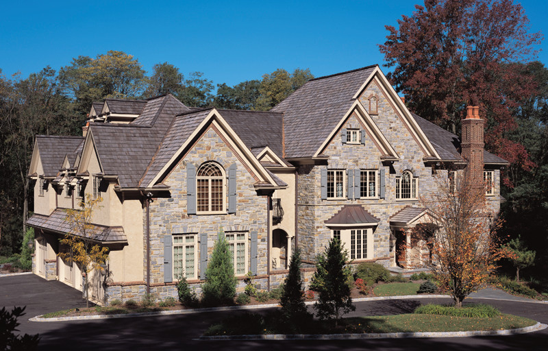 English Manor Stone Facade - Traditional - Exterior - Philadelphia - by ...