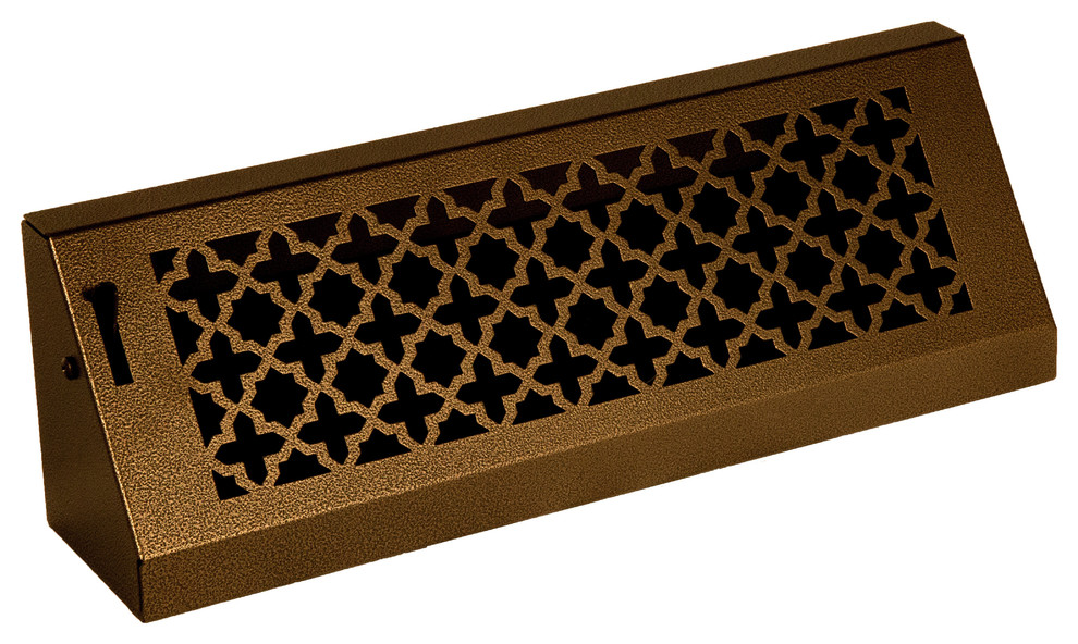 Steel Crest Victorian Oil Rubbed Bronze Baseboard Register, 15 ...
