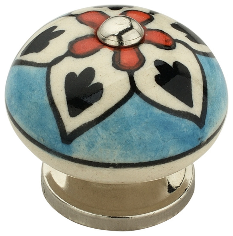 10-pcs Ceramic Designer Knobs, Decorative Ceramic Cabinet Knobs, Drawer ...