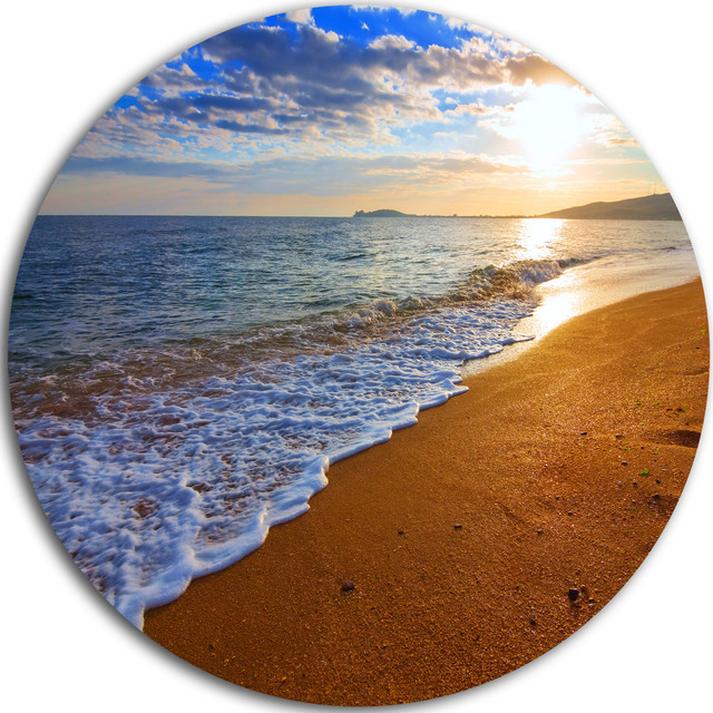Sydney Early Morning Beach, Beach Large Disc Metal Wall Art, Disc of 36 ...