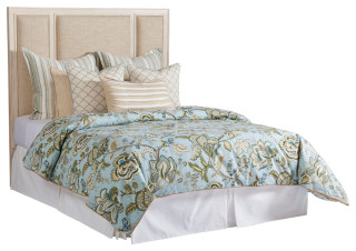 Crystal Cove Upholstered Panel Headboard 5/0 Queen - Beach Style ...