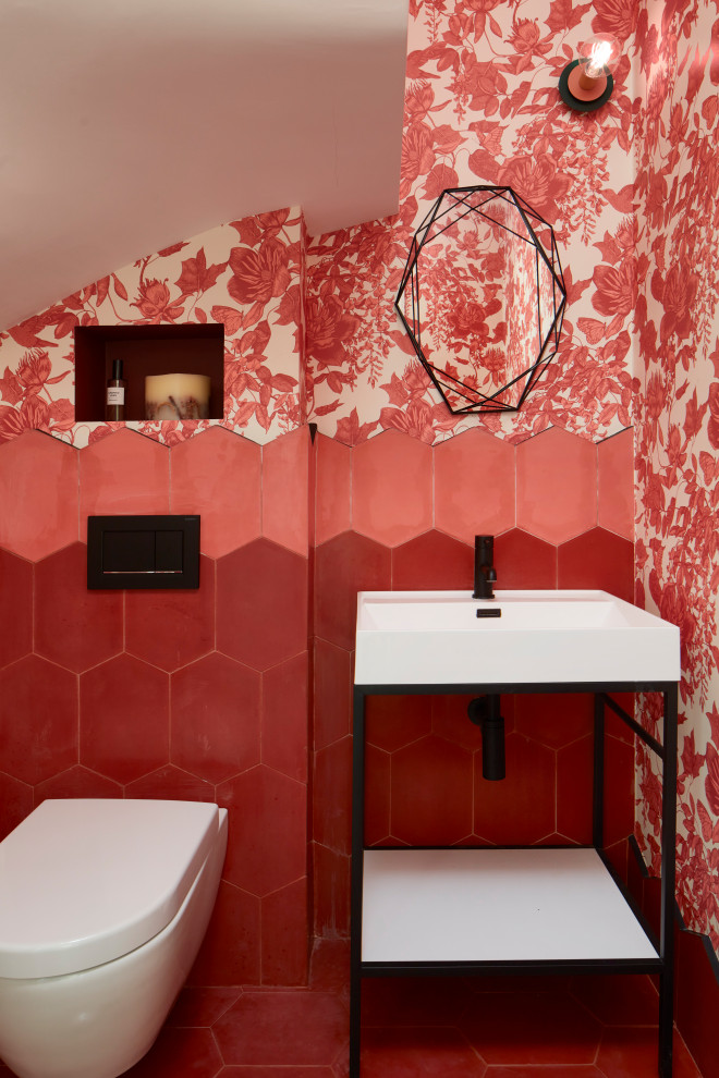 Colourful Morden Family House - Modern - Cloakroom - London - by ...