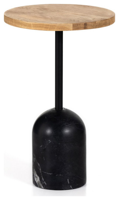 Fay Accent Table-Black Marble - Contemporary - Side Tables And End ...