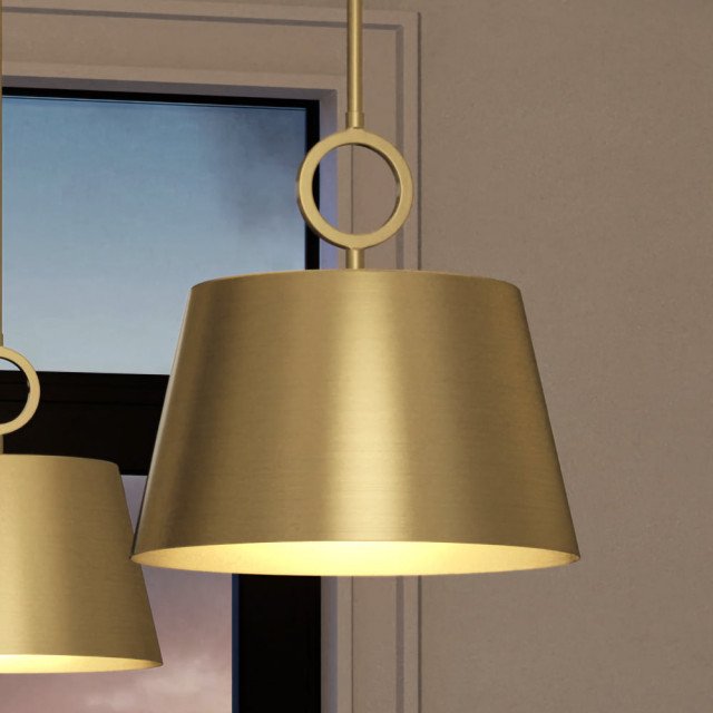 Luxury New Traditional Pendant, Brushed Bronze - Transitional - Pendant ...