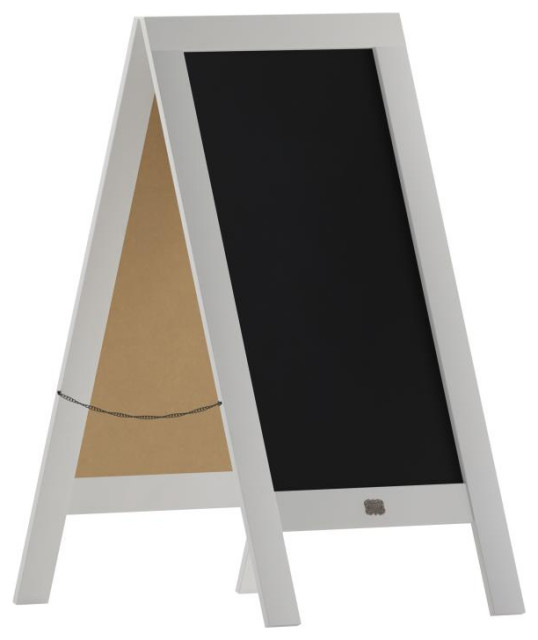 White A-Frame Chalkboard Set - Transitional - Bulletin Boards And ...