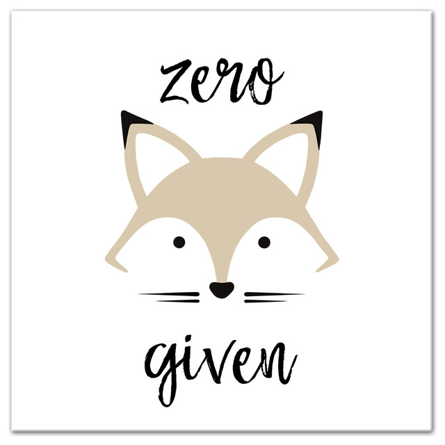 Zero Fox Given 12x12 Canvas Wall Art - Contemporary - Prints And ...